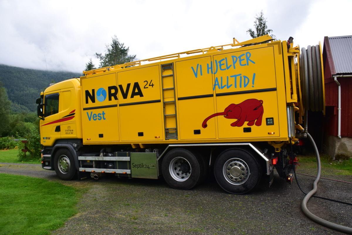Tømming av septiktanker våren 2025 - Rute 1 - Sauda kommune